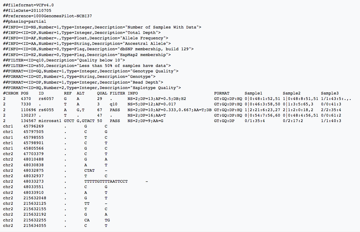 VCF(Variant Call Format) 基因突變資料儲存格式 – 我們的基因體時代 Our "Gene"ration